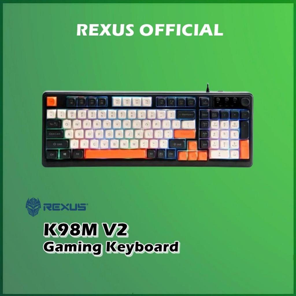Jual Rexus K98M V2 / K98-M Wired Gaming Keyboard Battlefire Fullsize ...