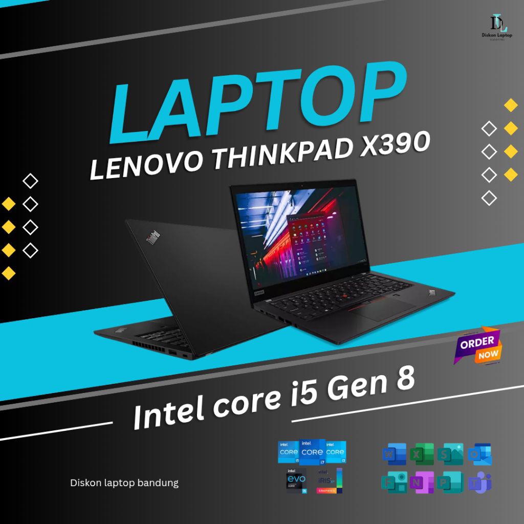 Jual Lenovo Thinkpad x390 Intel core i5 Gen 8 ram 16gb SSD 256gb All x1 ...
