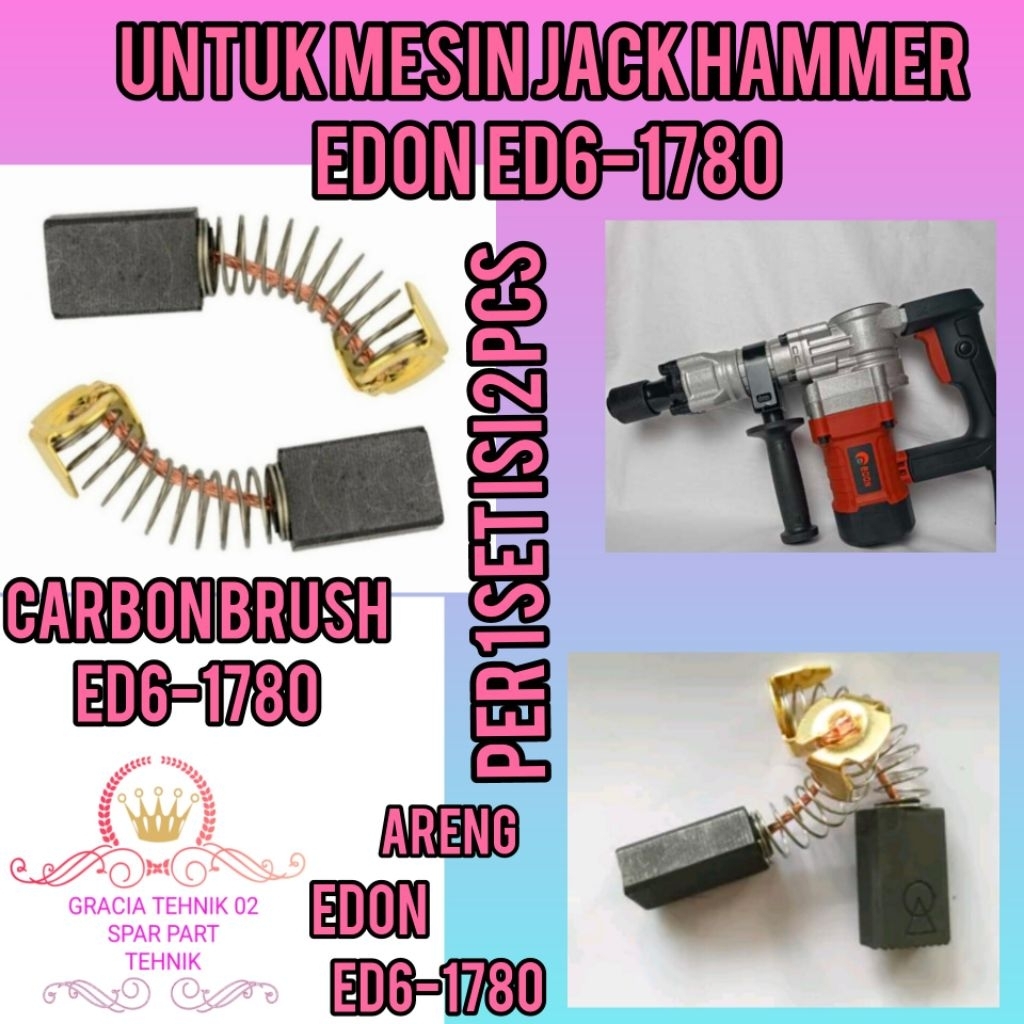 Jual CARBON BRUSH EDON ED6-1780 UNTUK MESIN JACK HAMMER ARENG SPULL ...