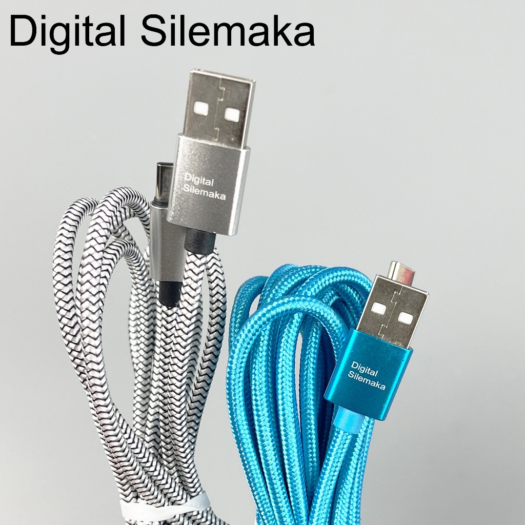 Jual Digital Sile - Bundling Kabel Data Biru dan Silver 021 | Shopee ...