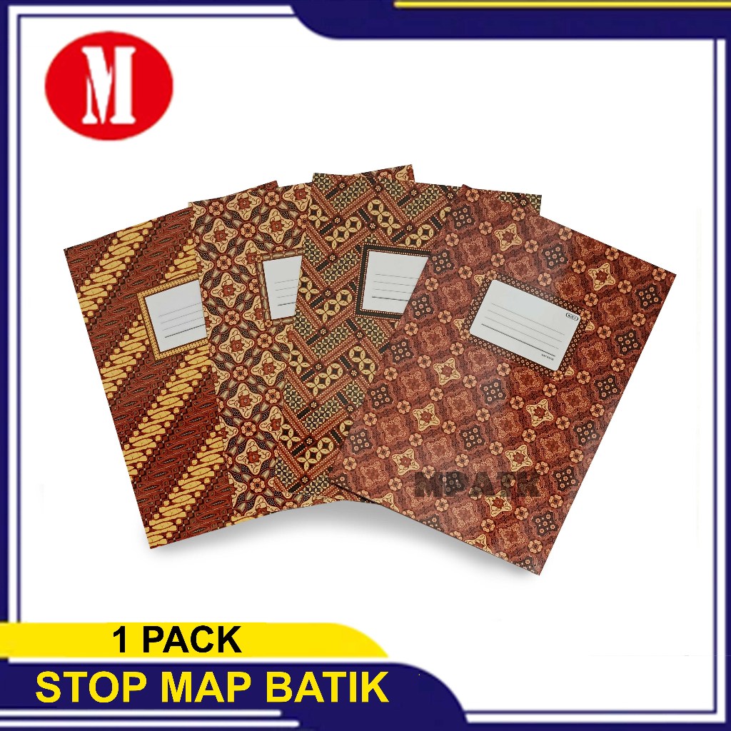 Jual Map Batik f4 Stopmap /Folio Dokumen Motif Batik Arsip Sekolah ...