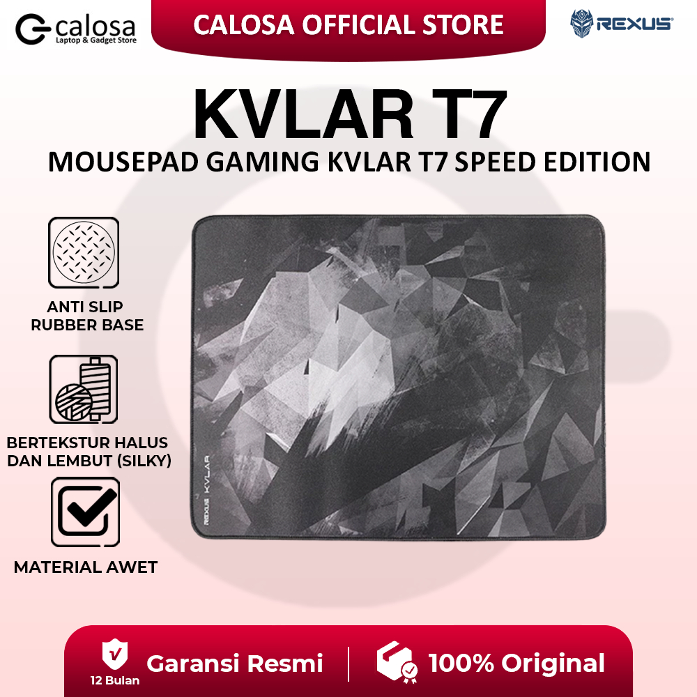 Jual Rexus Mousepad Gaming Kvlar T7 Speed Edition L | Shopee Indonesia