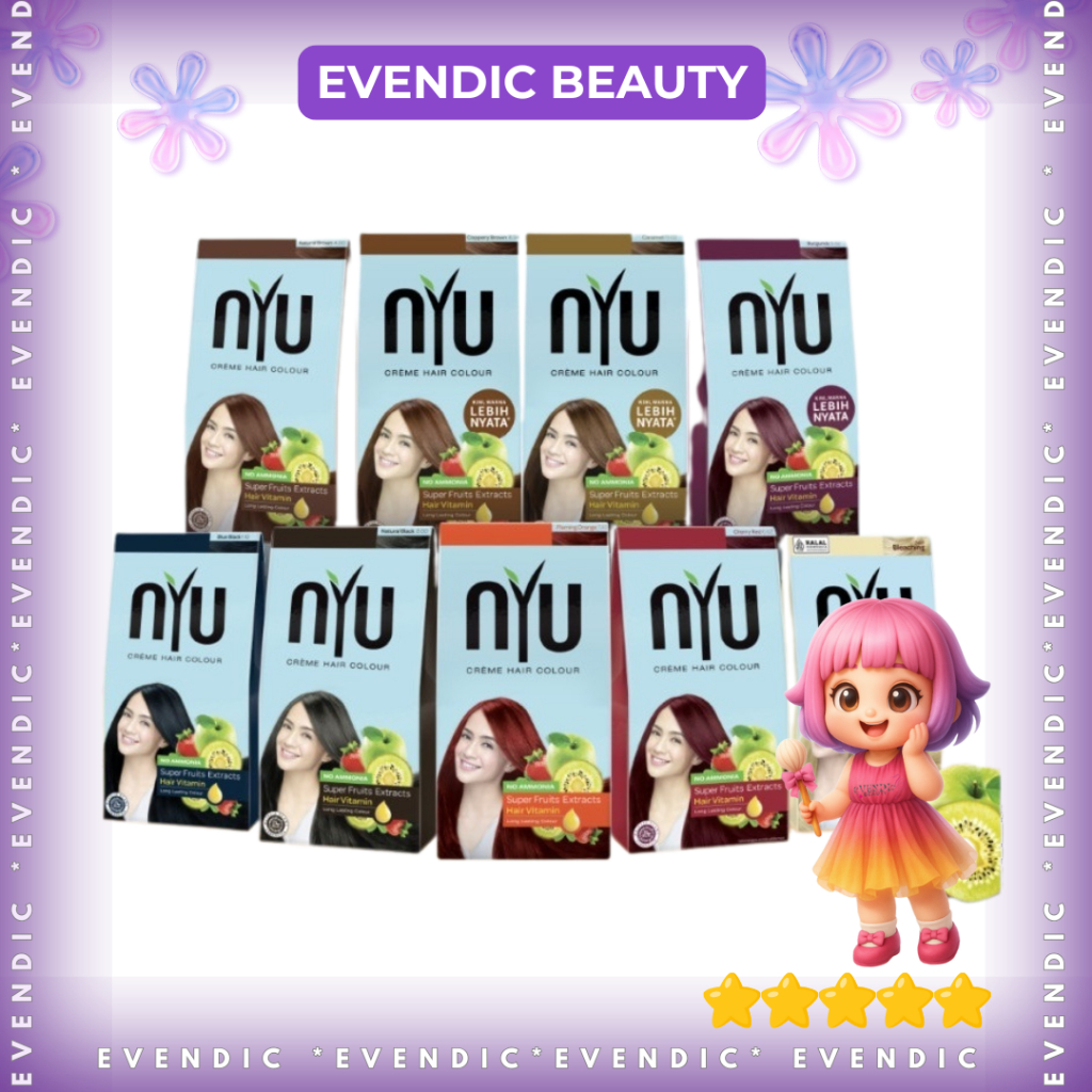Jual READY NYU Creme Hair Color BOX | Nyu Hair Color | HAIR COLOR NYU ...