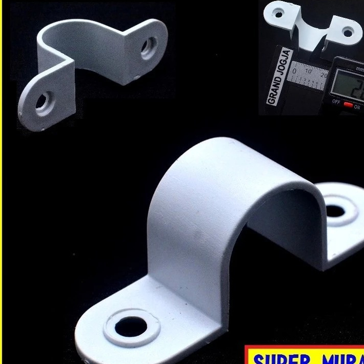 Jual 61J KLEM PIPA CONDUIT Putih Pralon Paralon Kabel Listrik 20 Mm ...