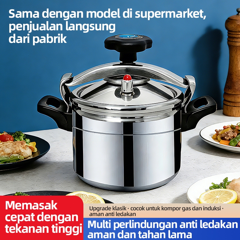 Jual Pressure cooker Lingkaran Dua| Panci Presto Daging Aluminium High ...