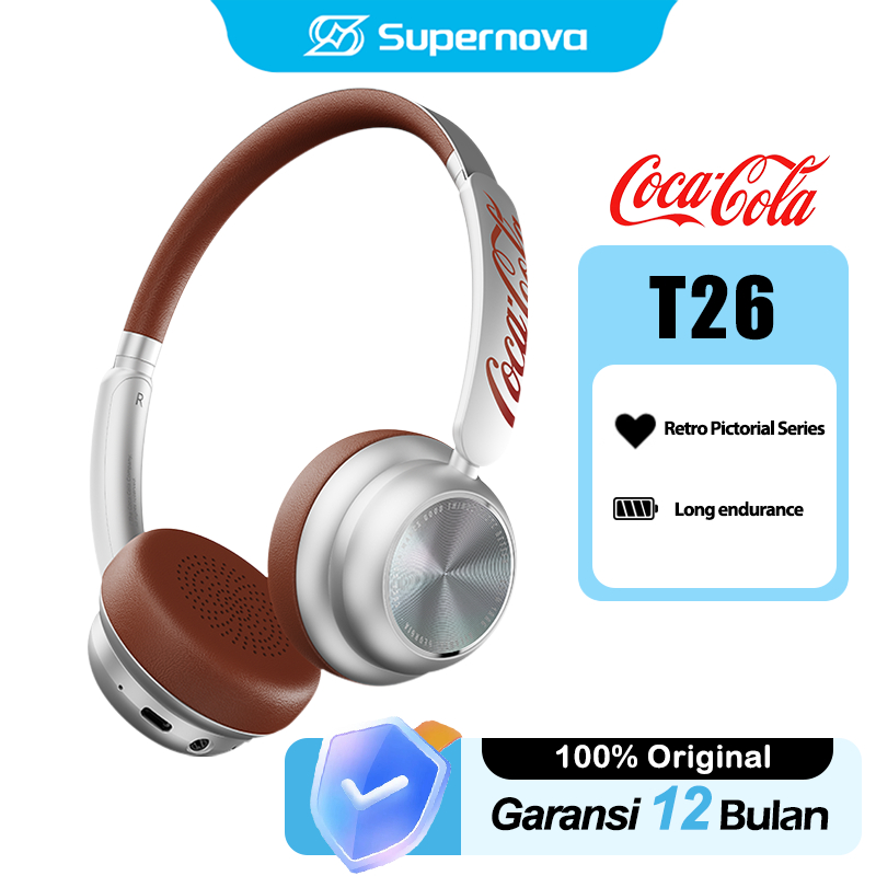 Jual Coca-Cola T26 Retro Pictorial Series Bluetooth Headphones ...
