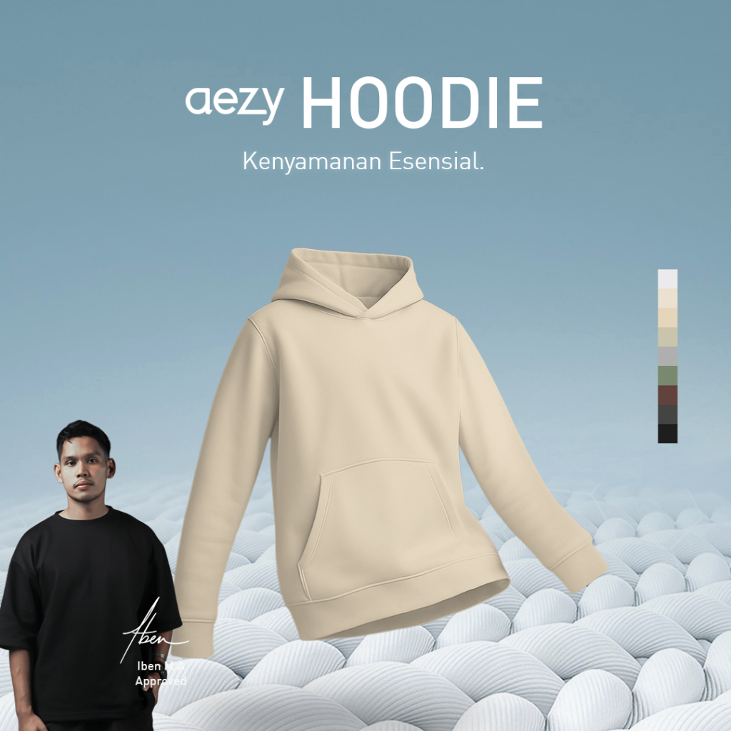 Jual No Void Minds Heavyweight AEZY Hoodie | Sand | Shopee Indonesia