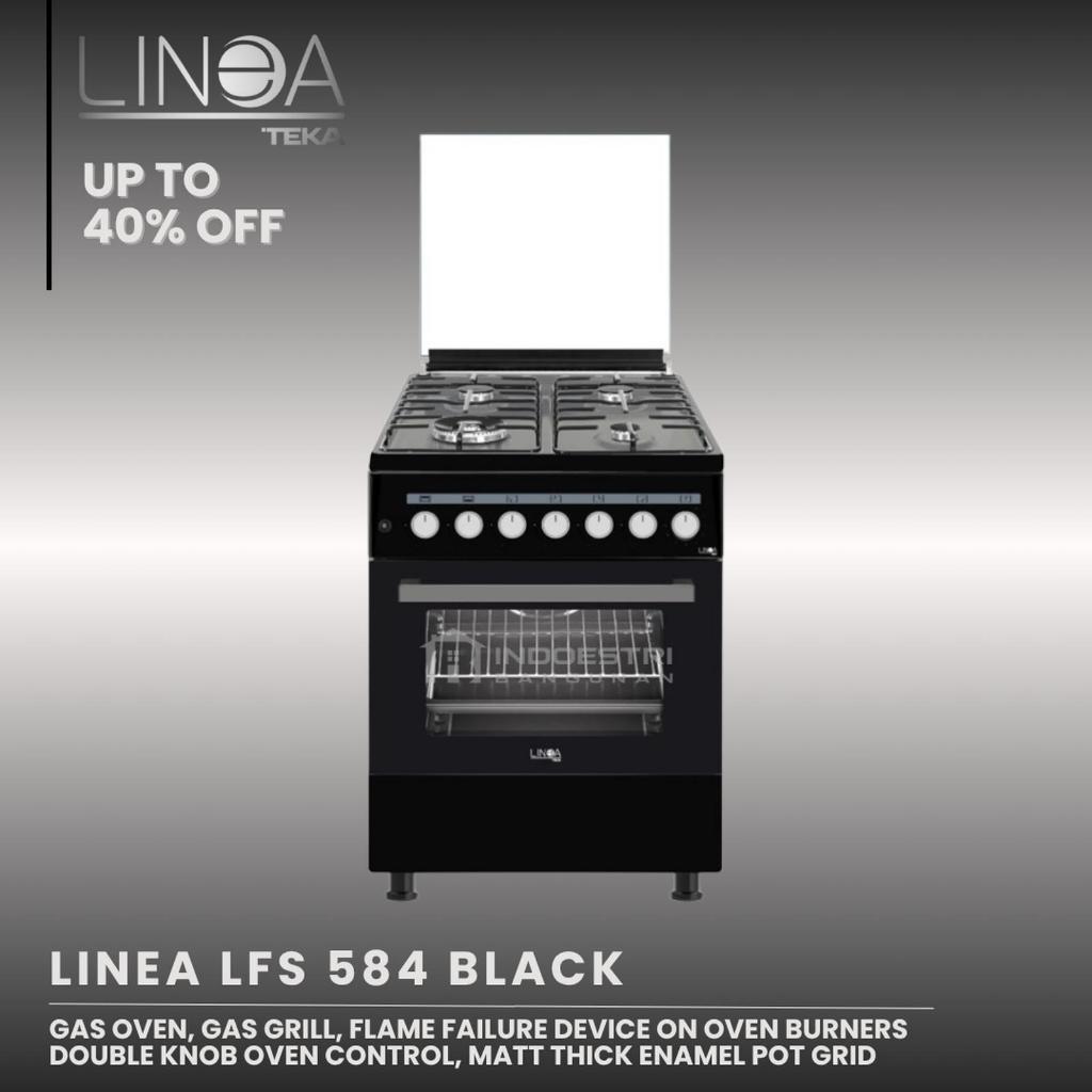 Jual Kompor Gas Freestanding TEKA LINEA LFS 584 BLACK / Freestanding ...