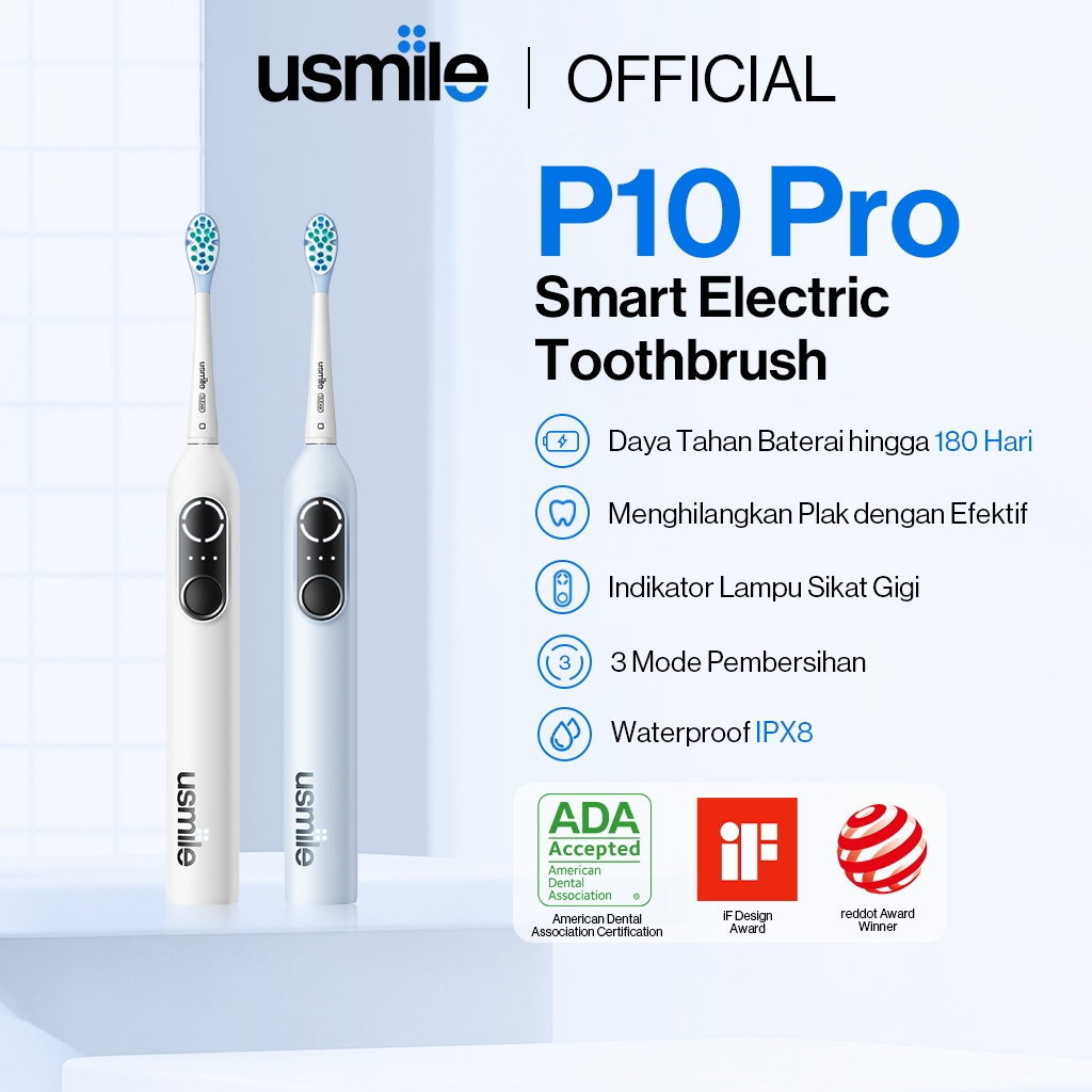 Jual [Best Seller] usmile P10 Pro Smart Electric Toothbrush Waterproof ...