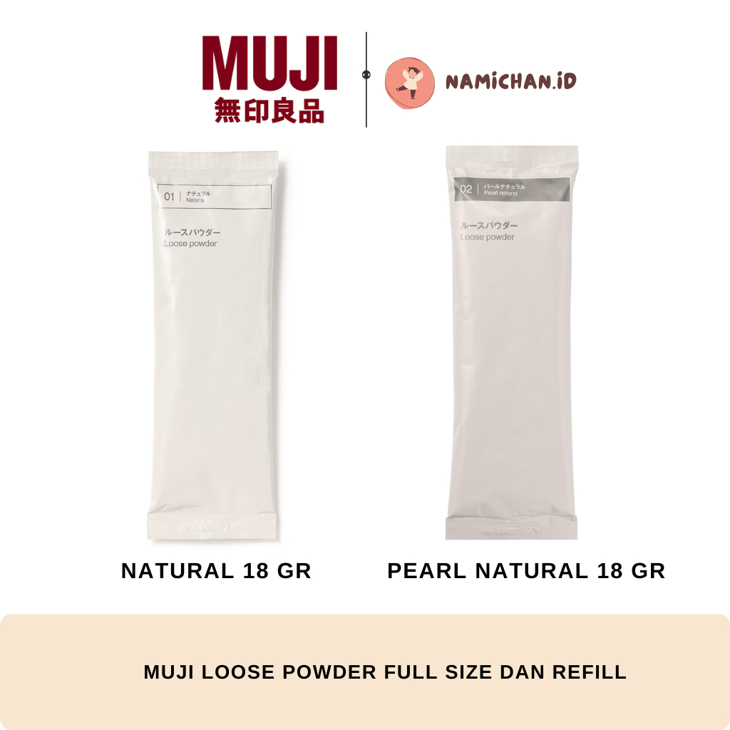Jual Muji Loose Powder Full Size 5.5g dan Refill 18 gr | Bedak Tabur ...