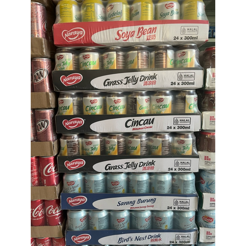 Jual D best kaleng minuman sarang walet dan Cincau 320ml isi 20 pcs ...