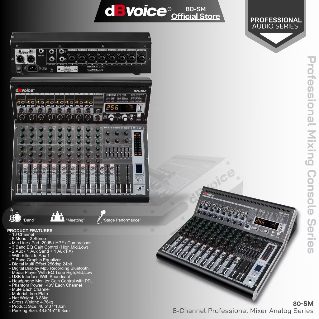 Jual Mixer dB Voice 80 SM Original 8 Channel dbvoice 80SM | Shopee ...