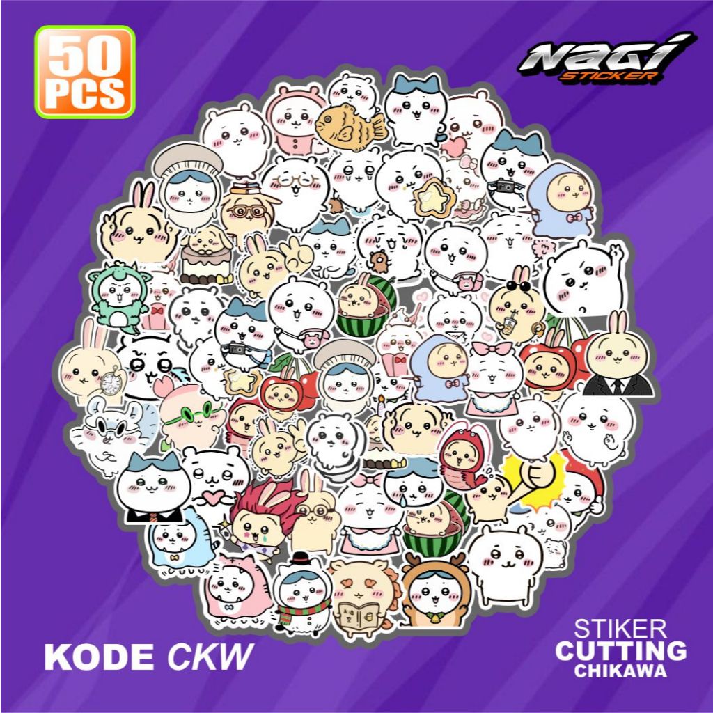 Jual STIKER PACK 50 PCS CHIKAWA GEMOY SUDAH CUTTING WATERPROOF (CKW ...