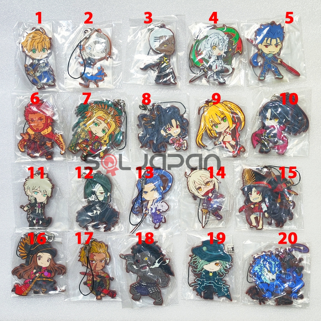 Jual Fate Grand Order FGO Kuji Rubber Strap Arthur Archer Moriarty ...