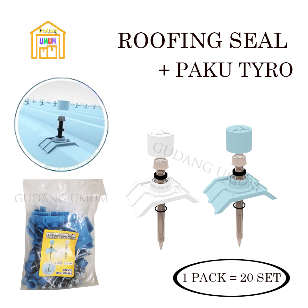 Jual Roof Seal /Roofing/Baut Weather Atap Upvc 1 pack Set Isi 20 Pcs ...