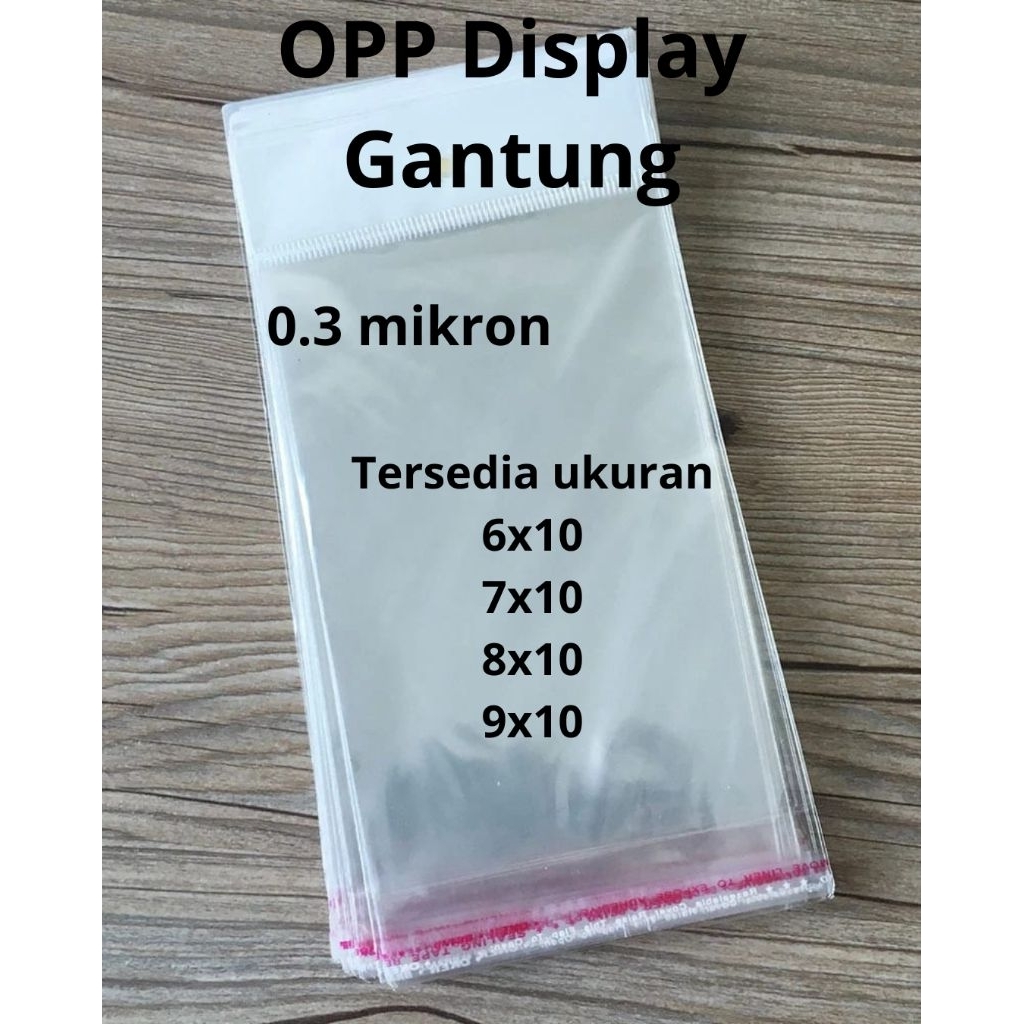 Jual Plastik OPP Display Gantung 7x10 cm Perekat | Shopee Indonesia