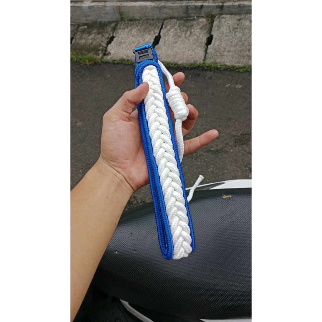 Jual Talikur komando provos putih lis biru | Shopee Indonesia