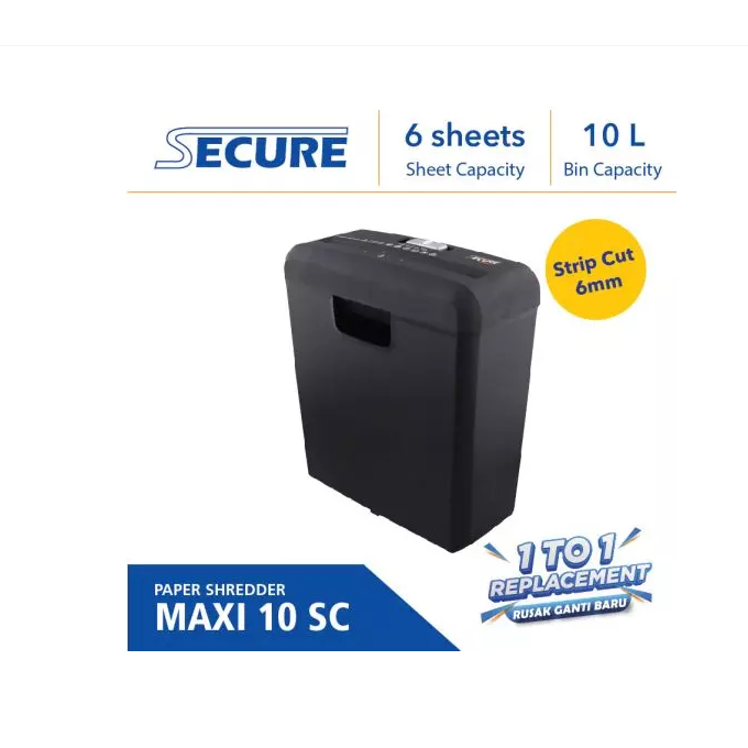 Jual Secure Maxi 10SC Paper Shredder Mesin Penghancur Kertas | Shopee ...