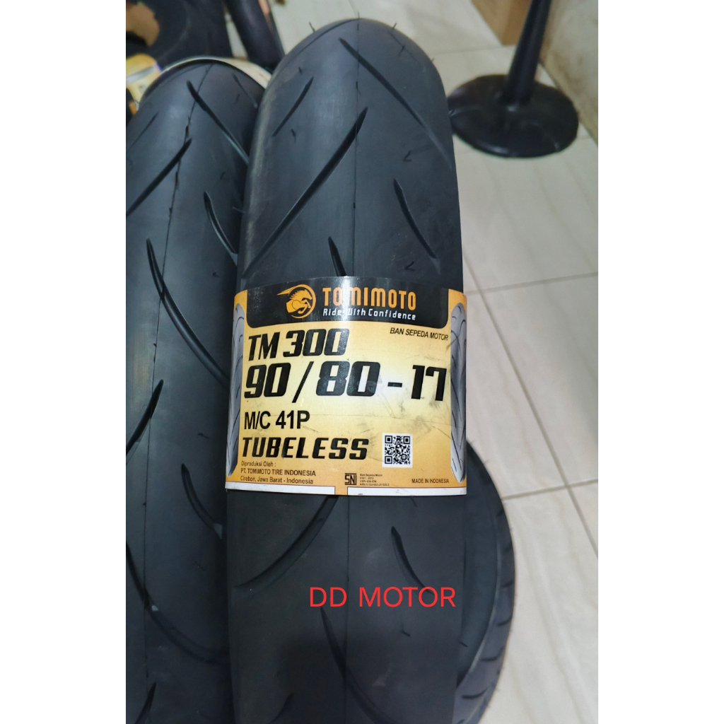 Jual Ban Luar Tomimoto 90/80-17 TM300 Tubeless Ori 2025 free pentil ...
