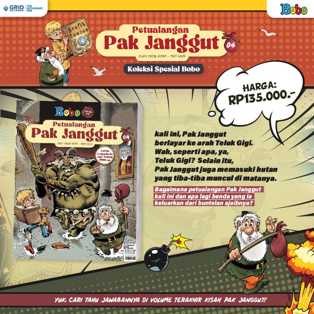 Jual Majalah Bobo "Petualangan Pak Janggut" Vol 04 | Shopee Indonesia