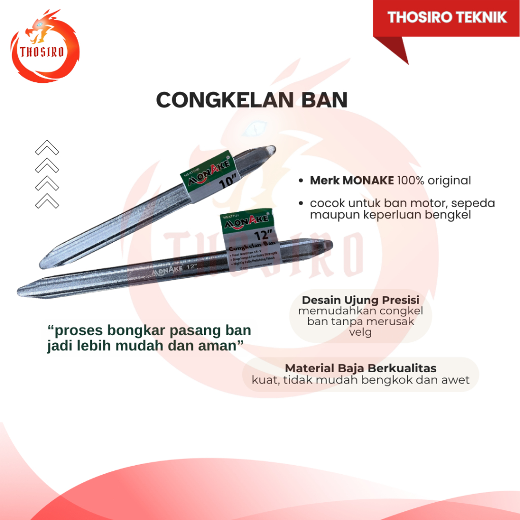 Jual THOSIRO Congkelan Ban merk Monake ukuran 10 inci & 12 inci dari ...