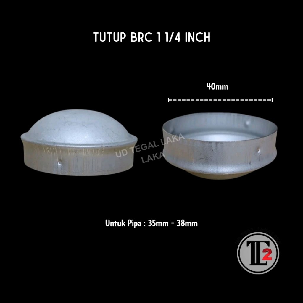 Jual Dop tutup tiang pipa pagar BRC UK 1¼ inch | Shopee Indonesia