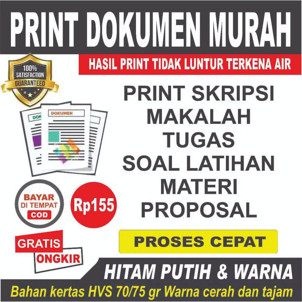 Jual Cetak Print A3+ Color Warna Art Paper / Cetak Poster A3 | Shopee ...