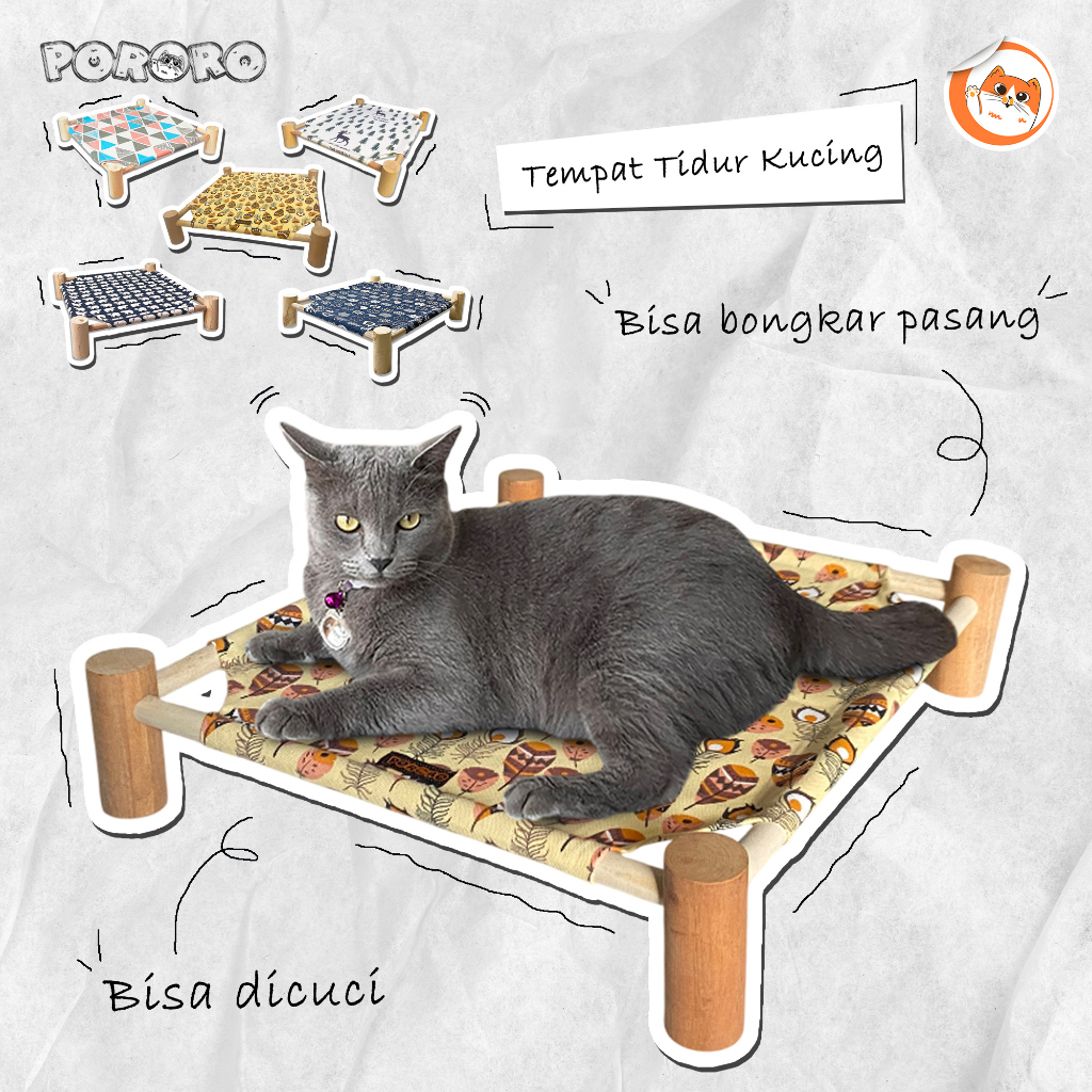 Jual PORORO Tempat Tidur Kucing Pet Bed Kasur Kucing | Shopee Indonesia