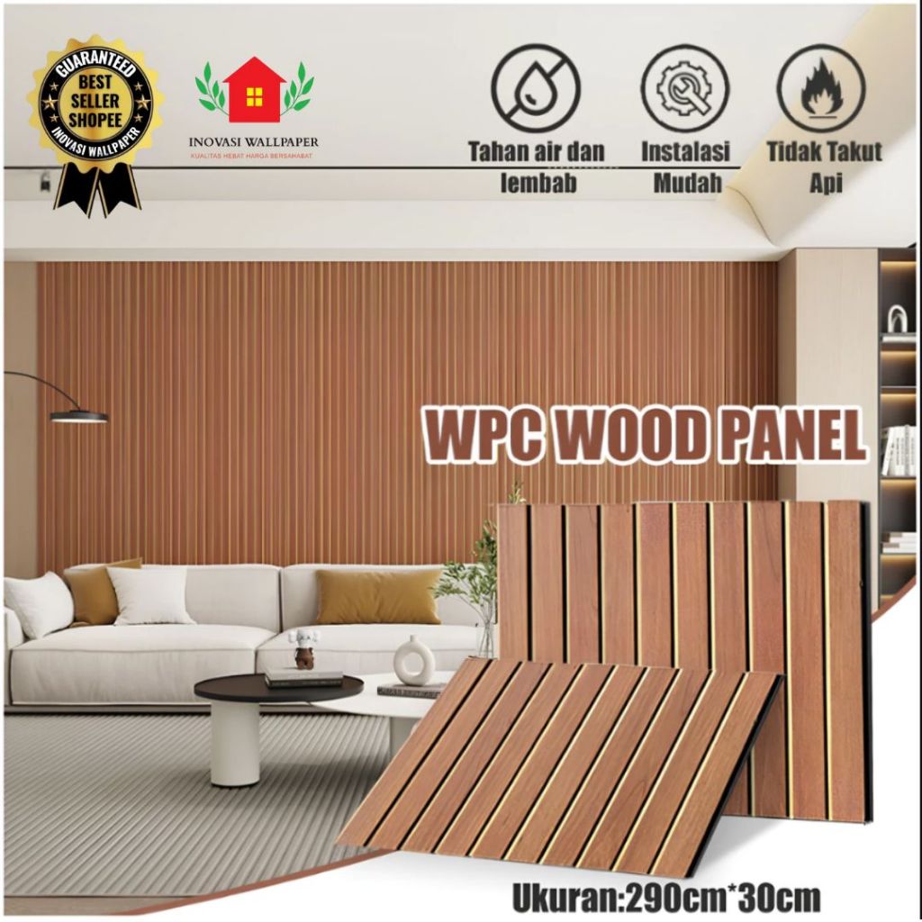 Jual 2.9Meter x 30 Cm Wood Panel WPC / Wood Panel WPC / Woodpanel ...