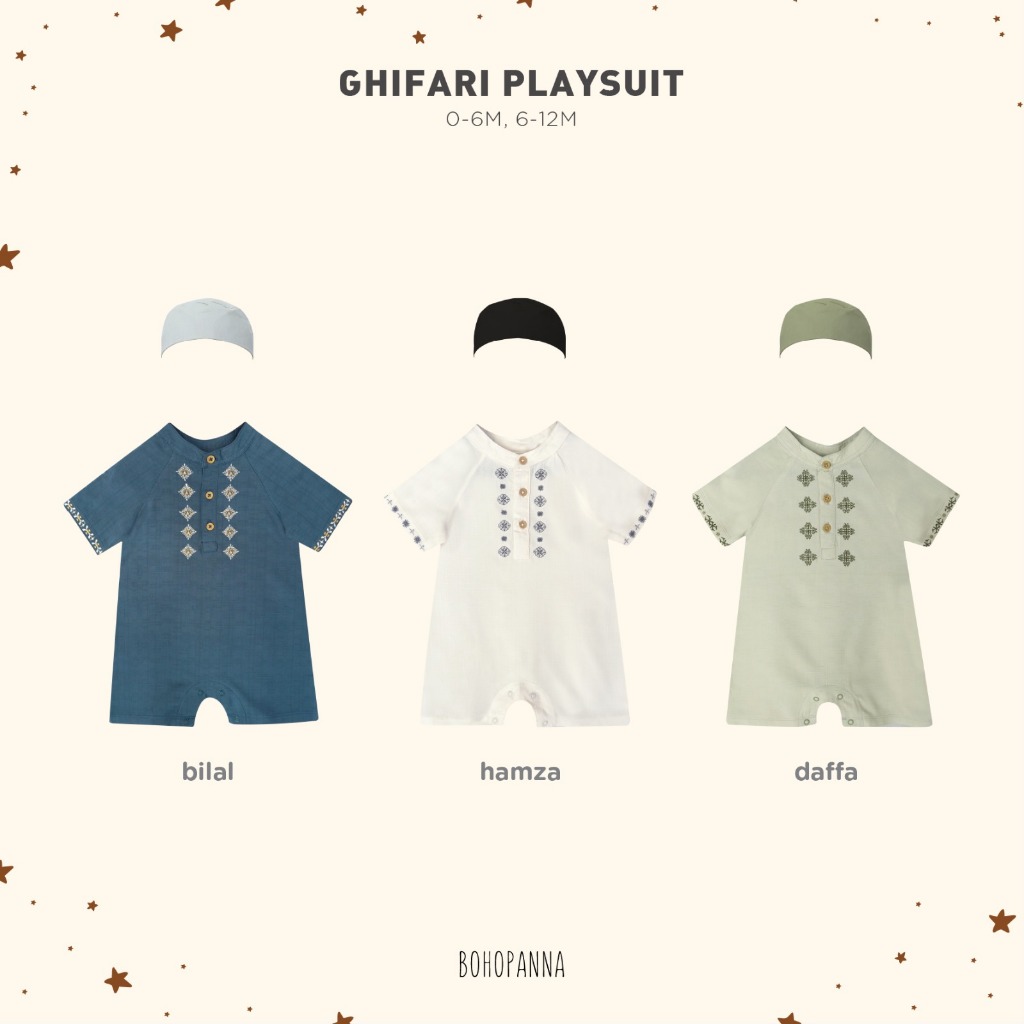 Jual BOHOPANNA - RAYA COLLECTION - GHIFARI PLAYSUIT - JUMPER BAYI ...