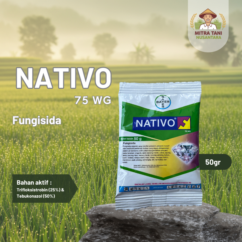 Jual Fungisida Nativo 75WG kemasan 50gram / fungisida sistemik granul ...