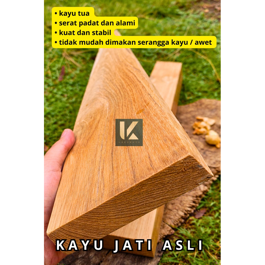 Jual Papan Kayu Jati Perhutani Asli – Grade A – Serat Bagus – Untuk ...