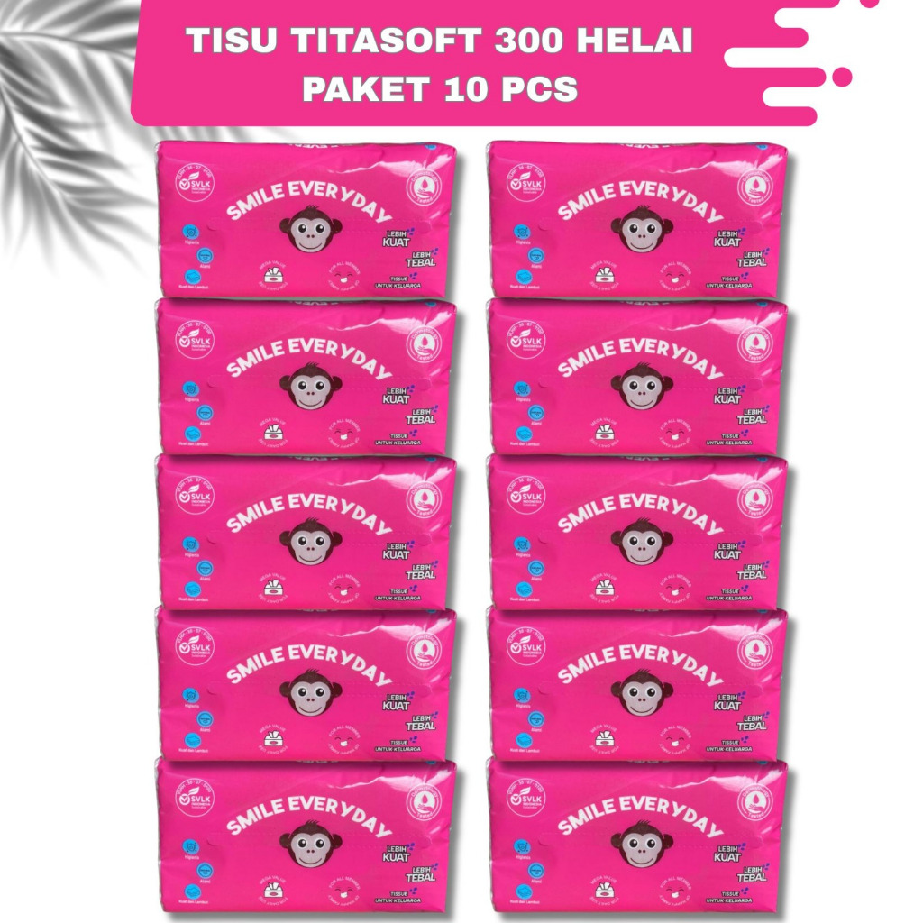 Jual Tissue Titasoft 300 helai New paket 10 pcs | Shopee Indonesia