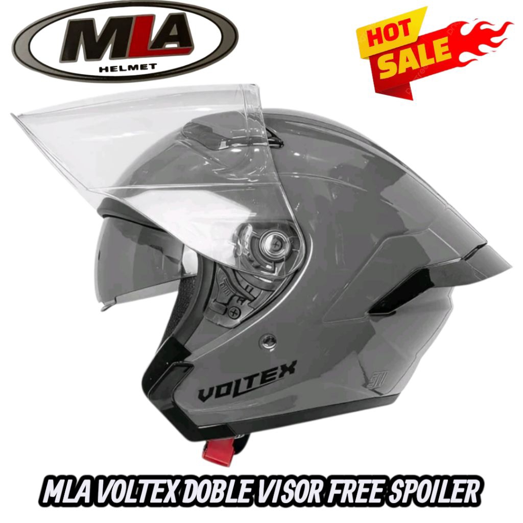 Jual HELM MLA VOLTEX DOBLE VISOR PAKET GANTENG FREE SPOILER | Shopee ...