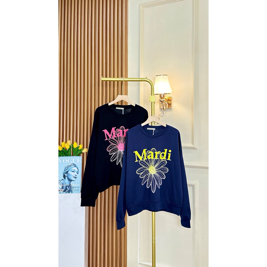 Jual Longsleeve Scuba Flower Premium Bangkok | Shopee Indonesia