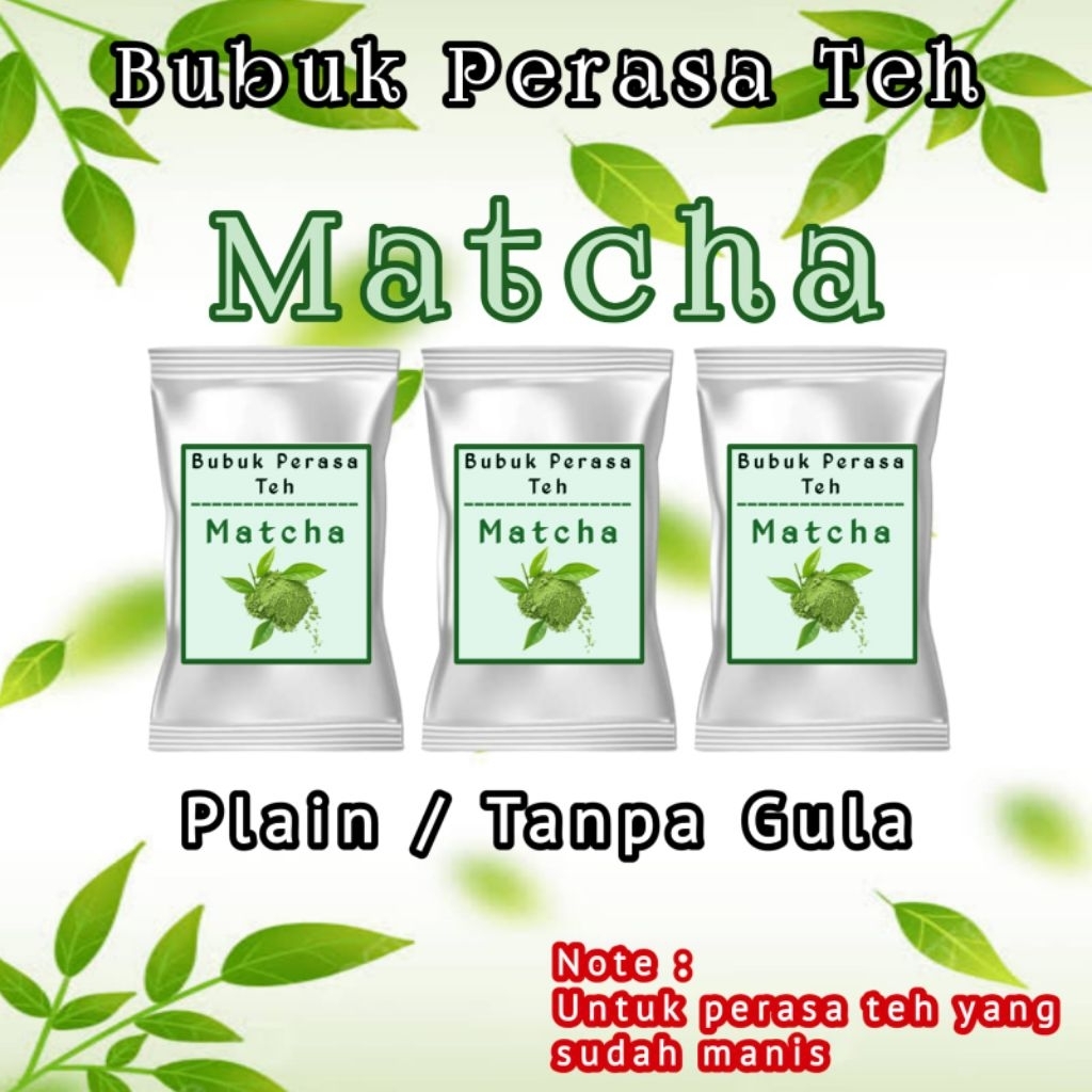 Jual PREMIUM Bubuk Perasa Teh Rasa Matcha Tanpa Gula Serbuk Perasa Teh ...