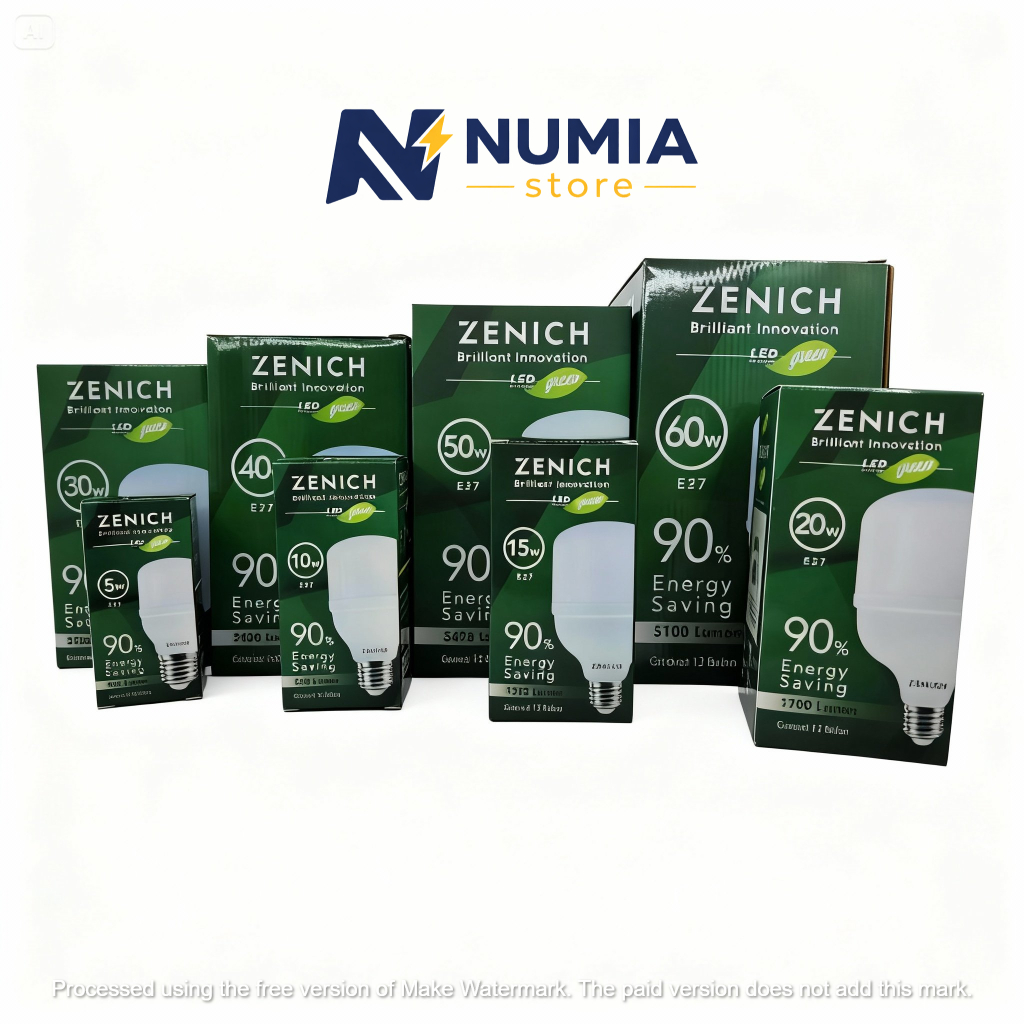 Jual Lampu LED Zenich 5W 10W 15W 20W 30W 40W 50W 60W Hemat Listrik ...