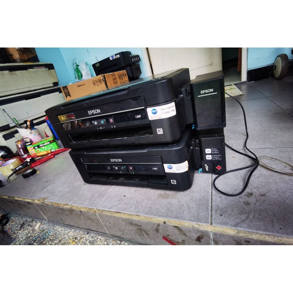 Jual printer Epson Murah bisa scan fotocopy bekas cek foto Nozle ...