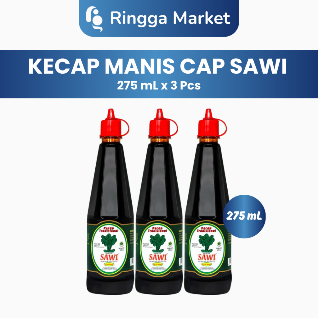 Jual Kecap Manis Cap Sawi Botol 275mL Isi 3 Pcs | Shopee Indonesia