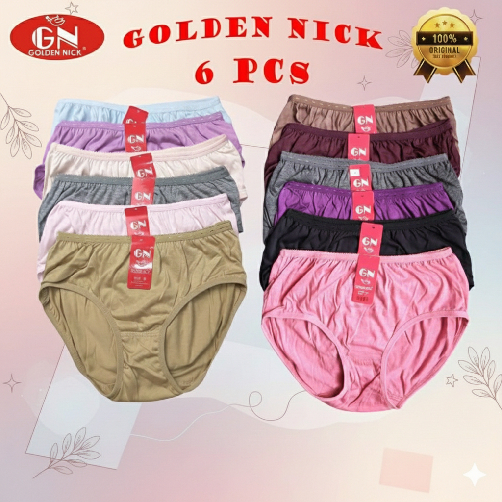 Jual Isi 6 pcs CD Golden Nick 937 Celana dalam wanita Bahan Katun ...
