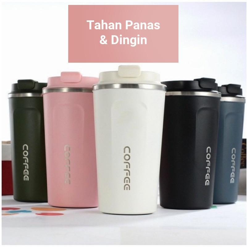 Jual TERMOS MUG COFFE TRAVEL / GELAS AIR MINUM Tahan panas Termos ...
