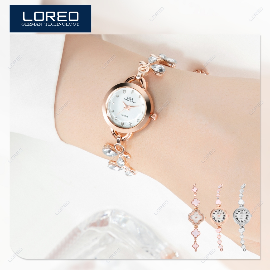 Jual Loreo Jam Tangan Wanita Serur Mewah Rantai Kristal Berlian ...