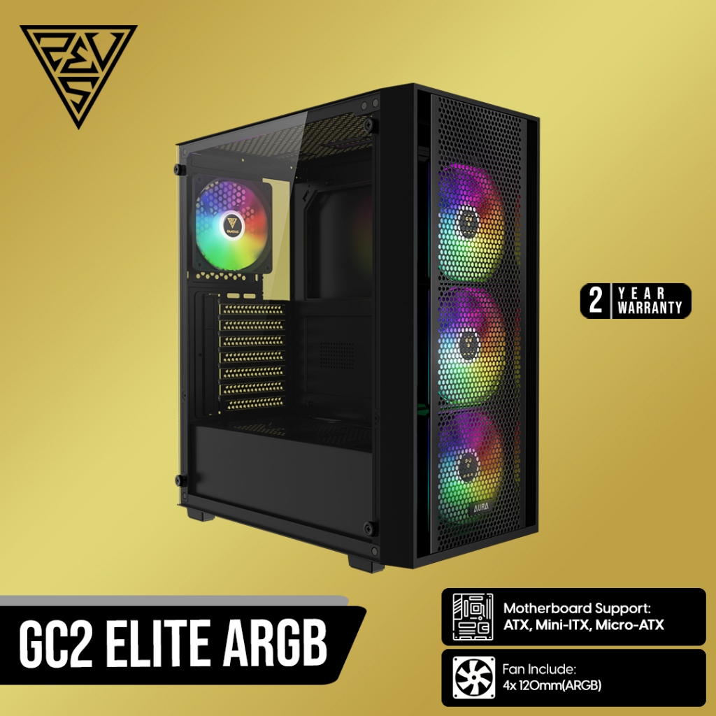 Jual GAMDIAS AURA GC2 ELITE ARGB - PERFORATED ARGB Mid Tower ATX PC ...