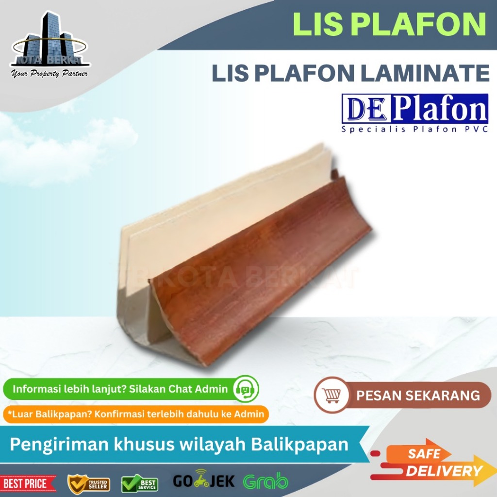 Jual LIS PLAVON PVC / LIS PLAFON PVC DE PLAFON | Shopee Indonesia