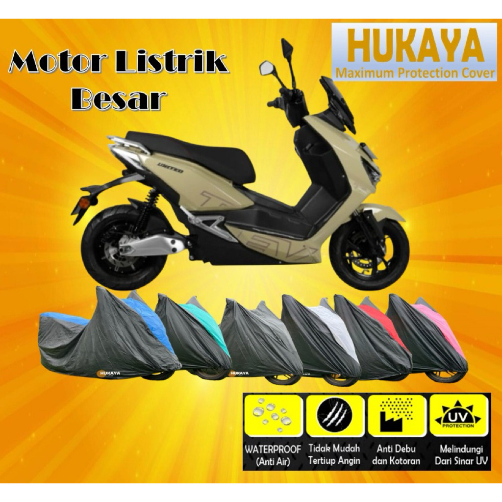 Jual cover sarung motor pvc sheet auto waterproof hukaya tebal 60 ...