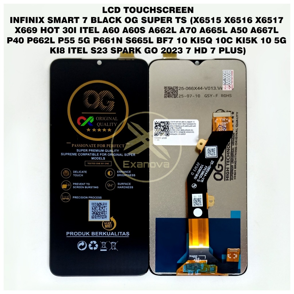 Jual LCD TOUCHSCREEN INFINIX X6515 TS (INFINIX SMART 7 X669 HOT 30I ...