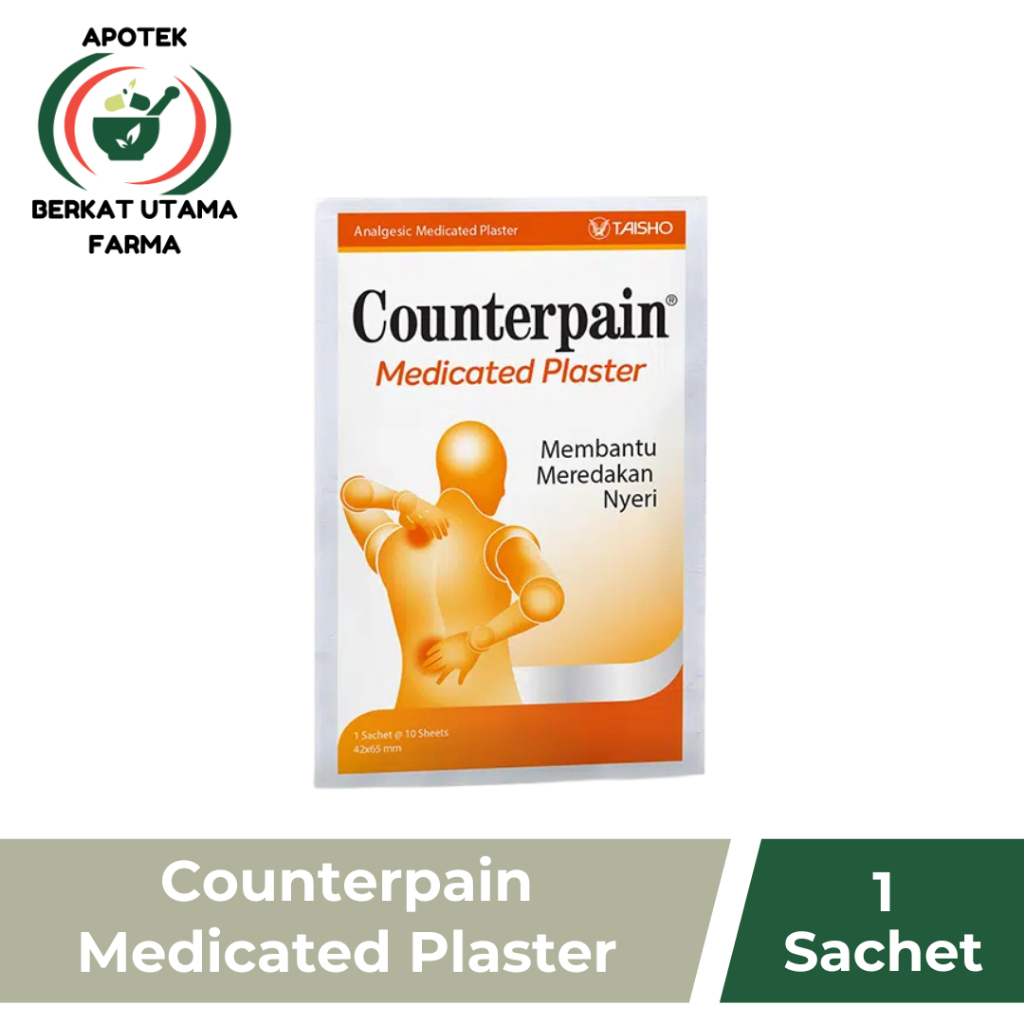Jual Counterpain Medicated Plaster 1 Sachet isi 10 Pcs | Shopee Indonesia