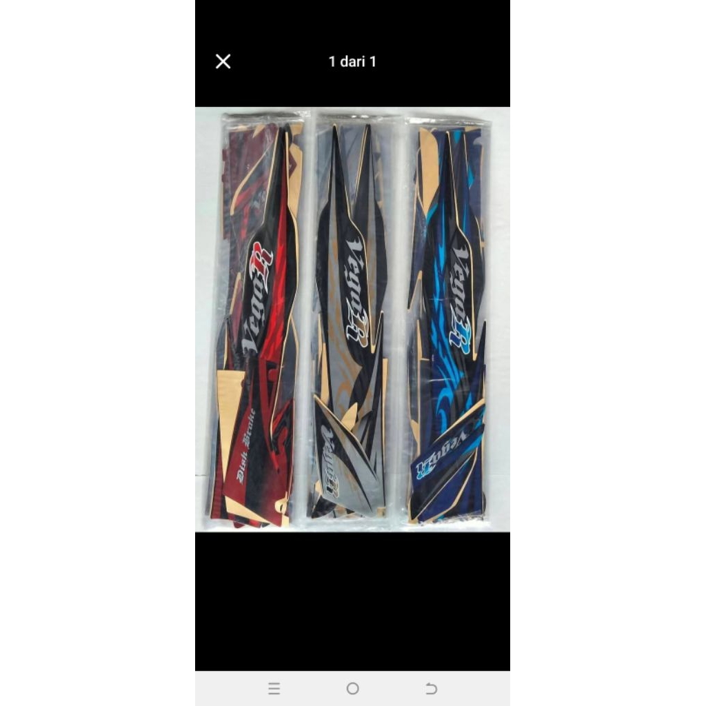 Jual STICKER STRIPING LIS BODY VEGA R NEW 2008-2009 STANDAR | Shopee ...