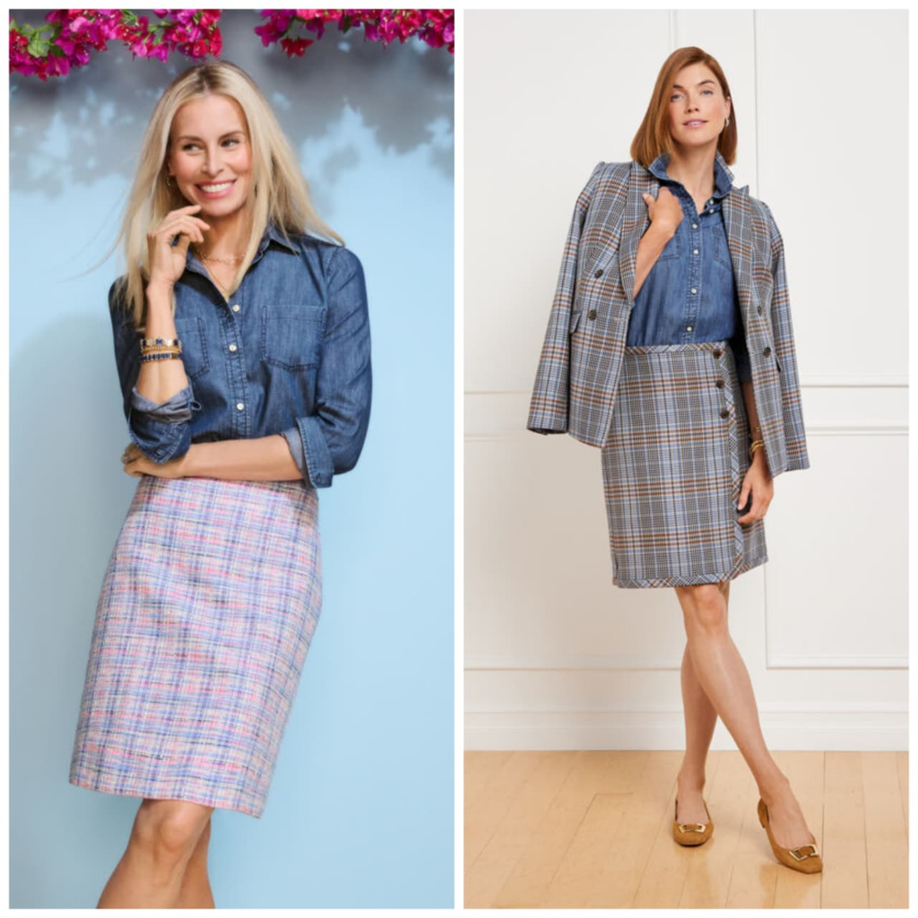 Jual Rok Talbots A-Line Skirt - Windy Plaid Skirt | Shopee Indonesia