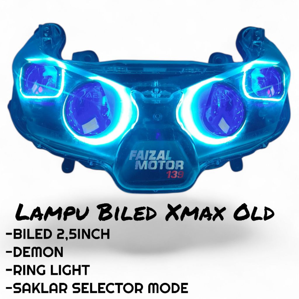 Jual LAMPU BILED XMAX OLD FULL SET LAMPU XMAX LAMPU BILED HEADLAMP XMAX ...